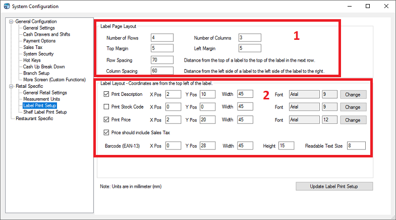 Printing Barcode Labels