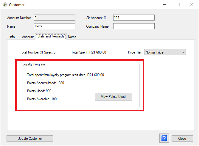 POS Loyalty Program