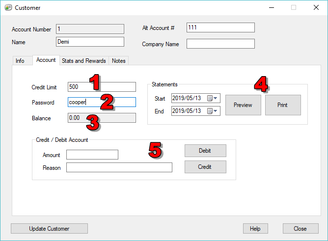 Customers and Accounts